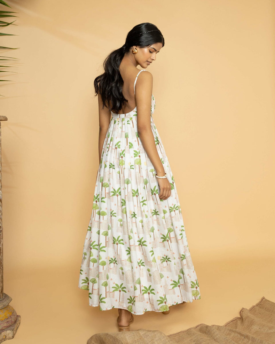 NALIA MAXI DRESS - WHITE – Arabellaa